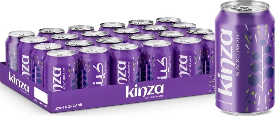 Kinza 0,32л.*24шт. Blackcurrant Kinza Напиток газированный Производство - Сауд. Аравия