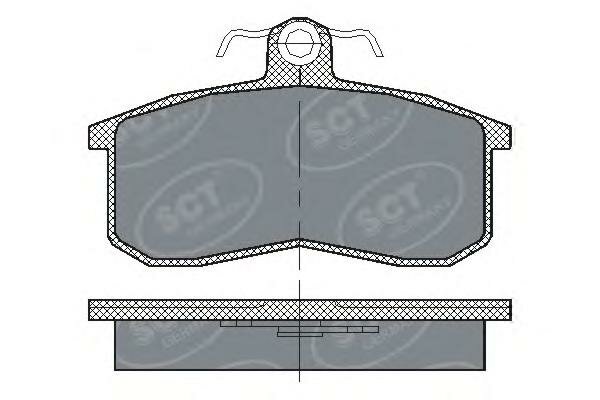 SCT SP 101 Тормозные колодки (комплект 4 шт.)