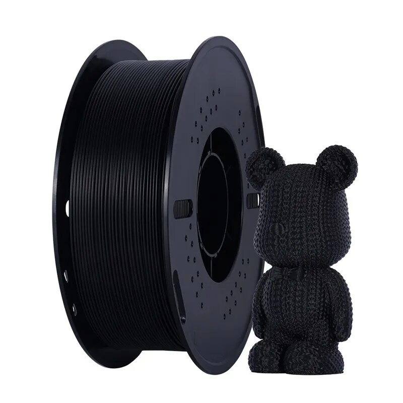 Qipang 1 кг 3D-печать PLA-филамент 1,75 мм Черный Материал для принтера