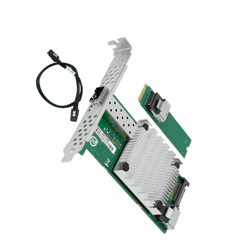 Сетевая карта PCIe 10 Гбит/с M.2 NVME to SFP+ Fiber 82599 Chip 10G Ethernet Карта адаптера для серверного центра обработки данных