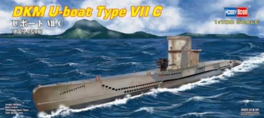 Trumpeter 87009 1:700 Немецкая подводная лодка типа С Сборная модель судна