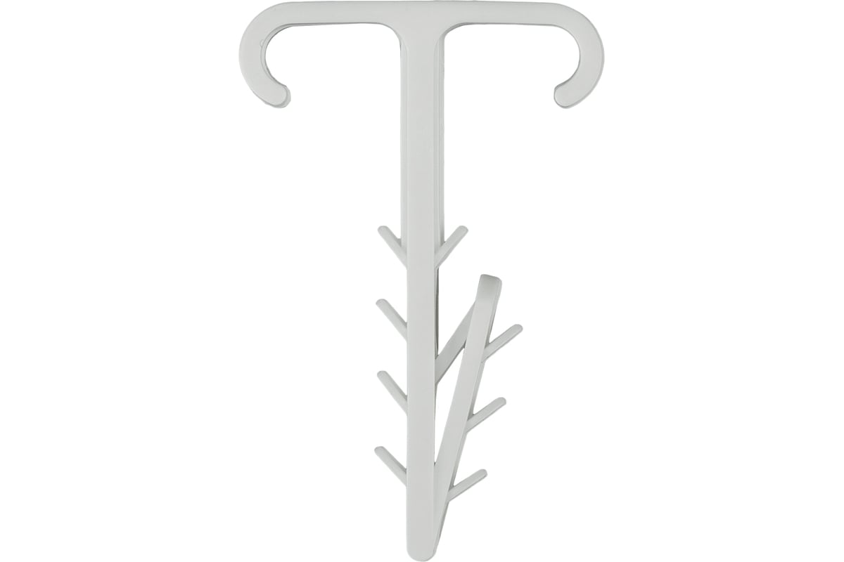 Набор Дюбель-хомут Rexant нейлоновый Т-образный для 2х плоских кабелей, 2x12 мм, белый (КФ) {07-4615} (100 шт/уп*2 упак)