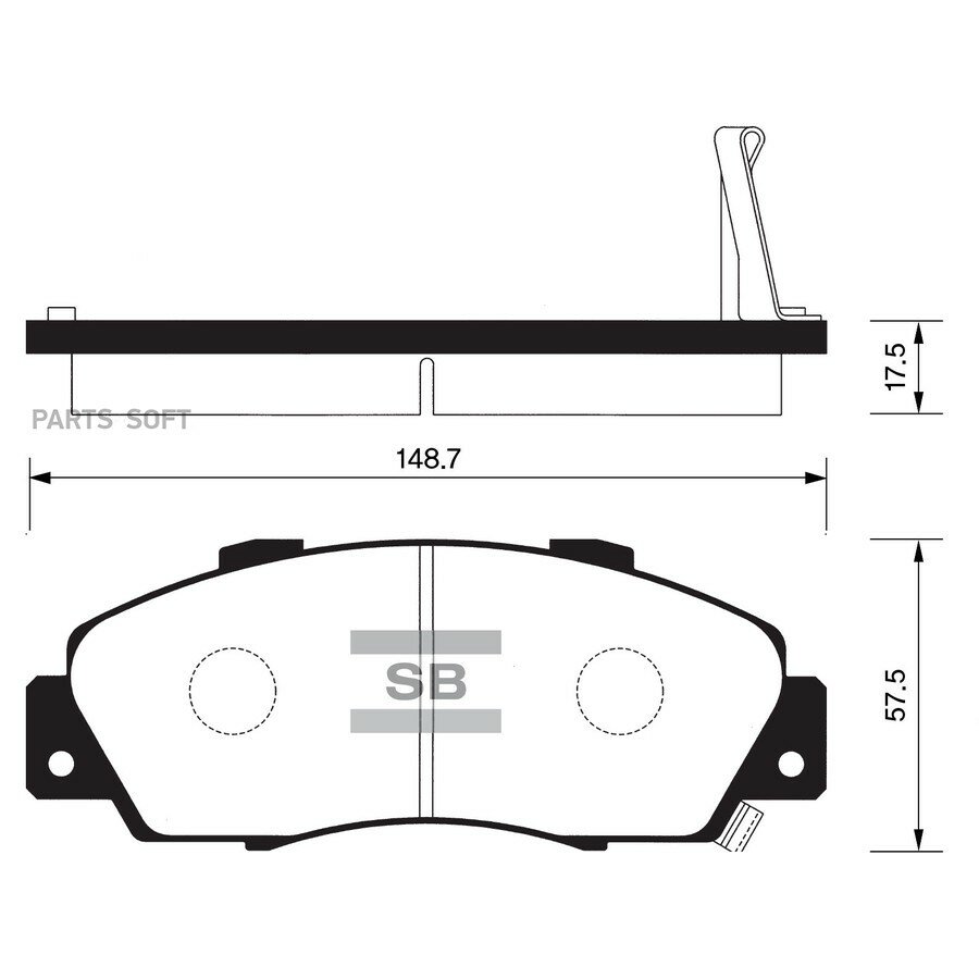 SANGSIN BRAKE SP1076F Колодки торм. пер.