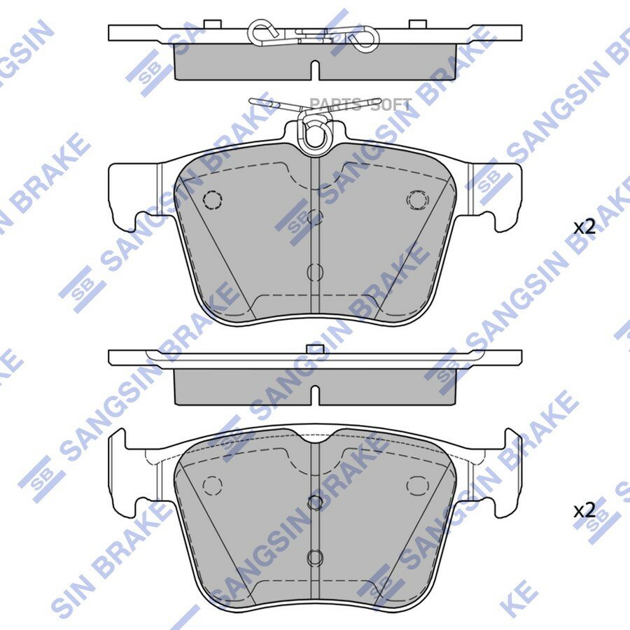 SANGSIN BRAKE SP4521 Колодки тормозные