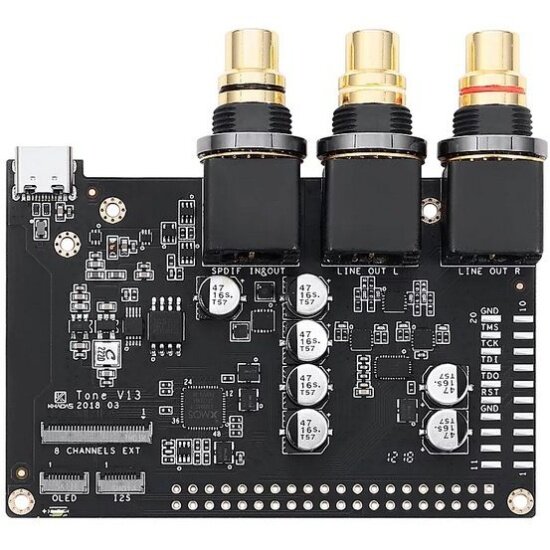 Плата интерфейсная Khadas Tone Board Generic Edition Hi-Res Audio Board, Hi-Fi, XMOS, ES9038Q2M, KTONE-G-001