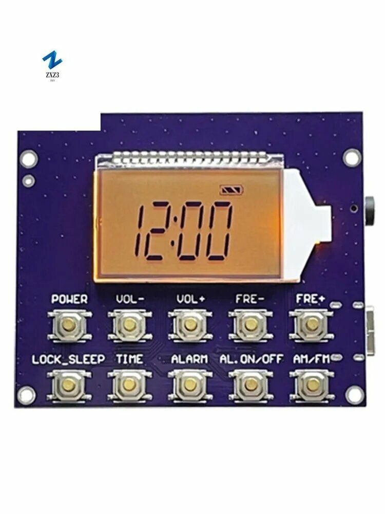 (M G F O) Полнодиапазонный модуль радиоприемника MW FM SW, цифровые часы, светодиодный дисплей, 87-108 МГц, частотная модуляция, станция, автоматическое хранение
