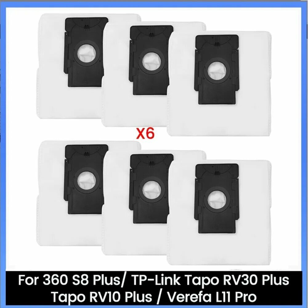 Пылесборник для робота-пылесоса TP-Link Tapo RV30 Plus / Tapo RV10 Plus / Verefa L11 Pro, 6 шт.