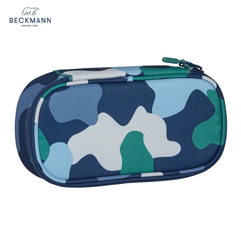 Beckmann Пенал с большой вместимостью, водонепроницаемый, для школьников, узор лесная тайна, прочный и натуральный для