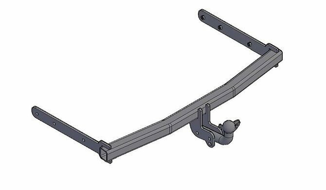 Фаркоп для Skoda Fabia универсал с 2010 г. в. (без электрики) (паспорт и сертификат) Трейлер.9730