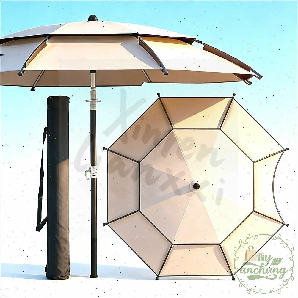 Пляжный зонт,240см, светло-бежевый