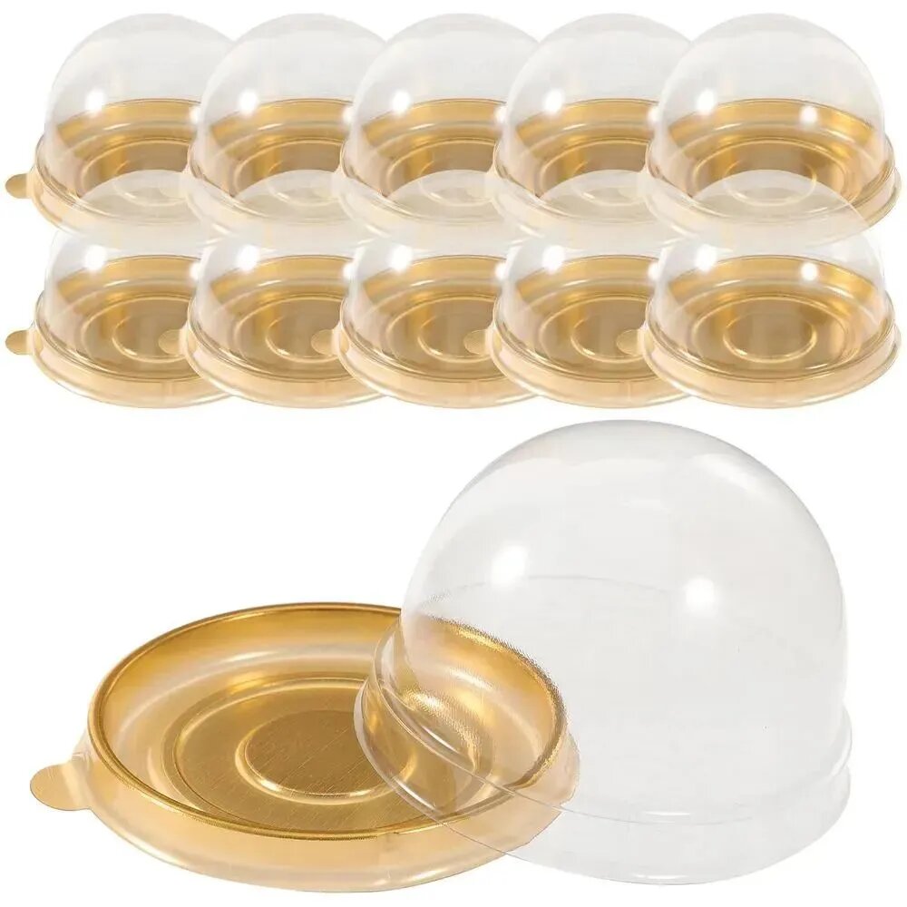 Купольная упаковка для мыла, пирожных, 50 шт, прозрачная