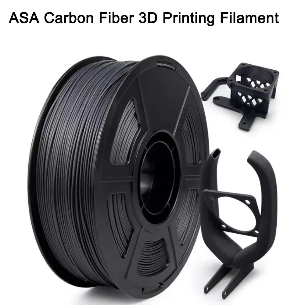 Crown ASA-CF 3D-филамент из углеродного волокна 1.75 мм 1 кг black 0.25kg