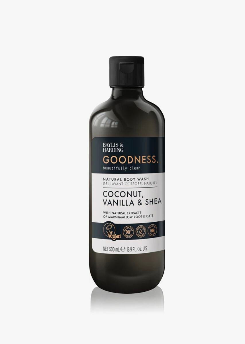 Гель для душа Baylis & Harding Goodness, с кокосом, ванилью, маслом ши, 500мл