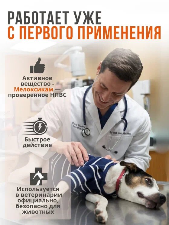 Таблетки Экопром Мелоксигард 0,5 мг, 10шт. в уп. для кошек и собак — фото 1