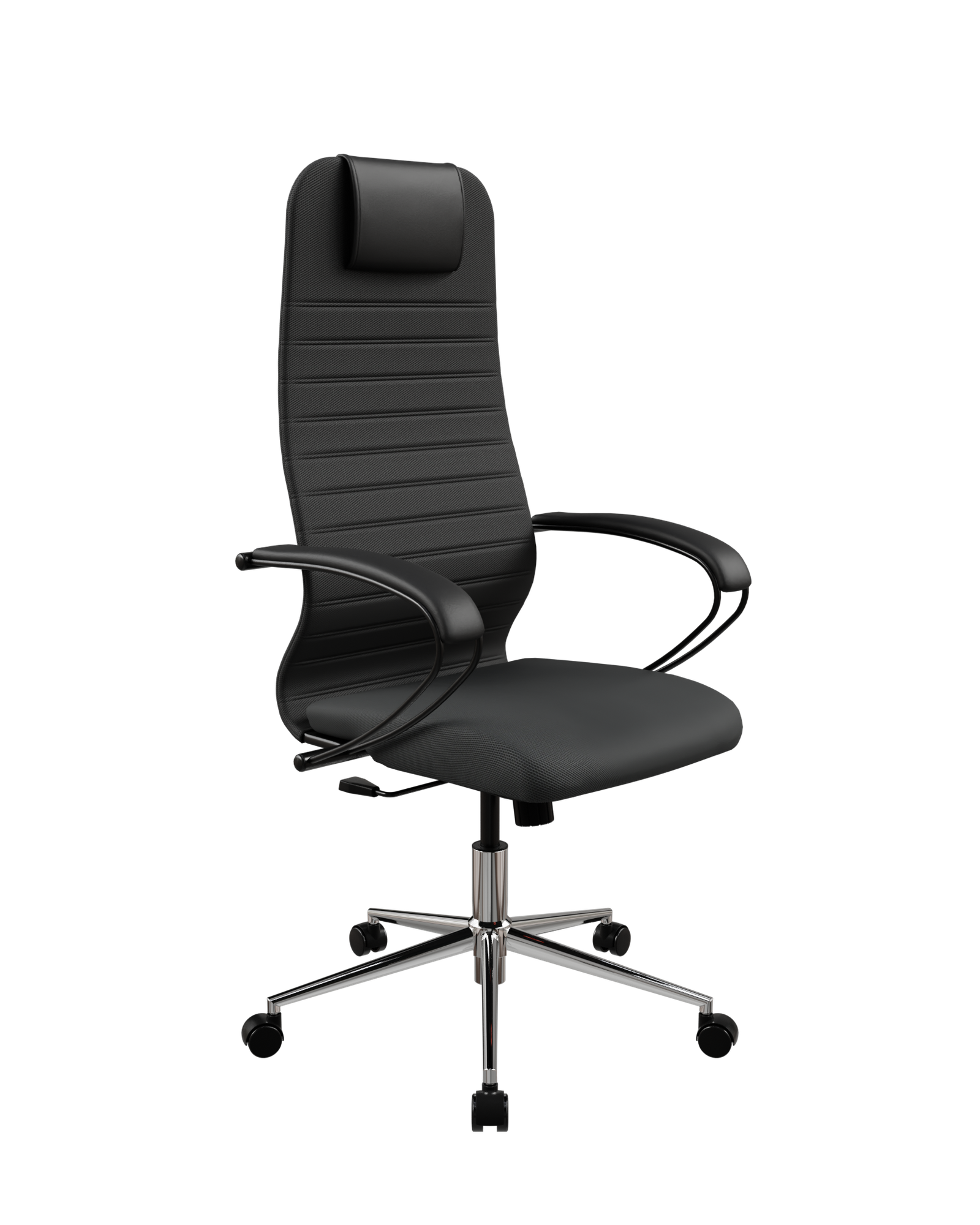 Компьютерное кресло ErgoLife Sit 8 (E4.12.1.2A2), топ-ган, хром, черный