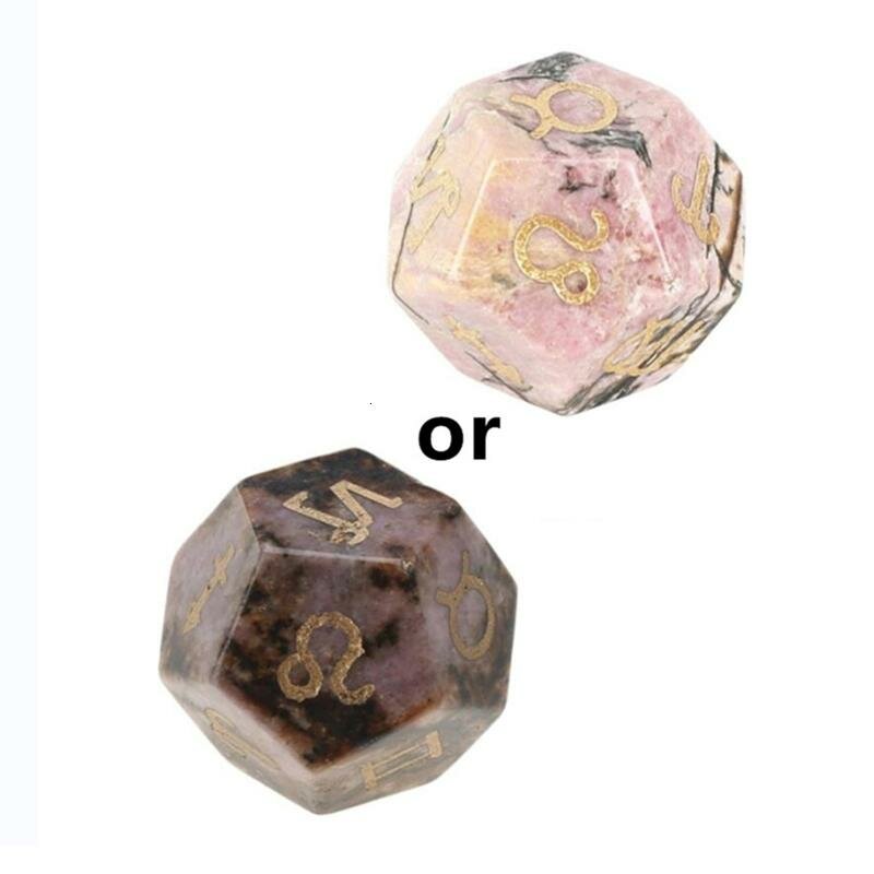 Астрологические 12-гранные кристаллические кости, Родохрозит