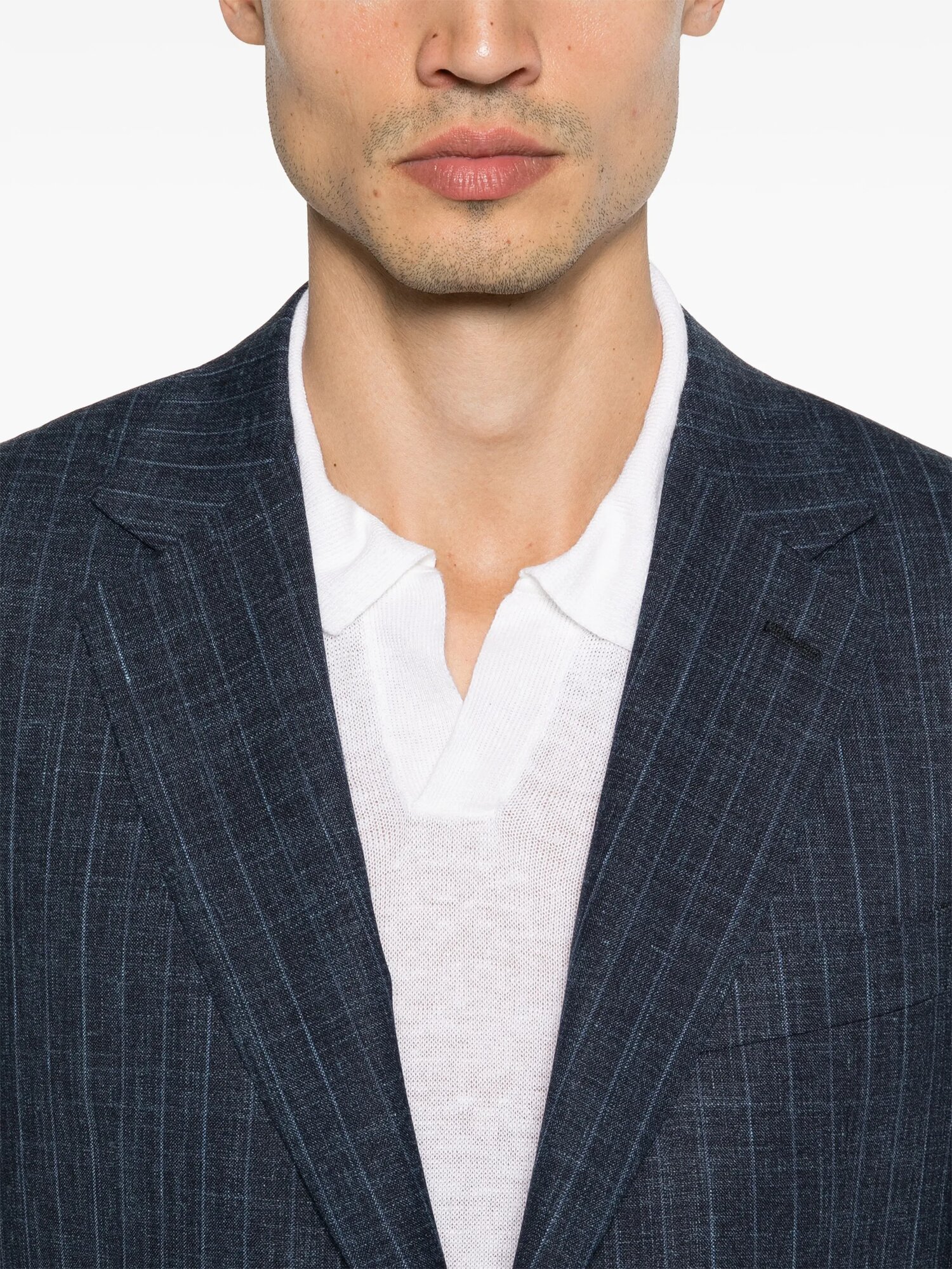 Комбинезон Canali Pinstripe two-piece suit, размер 50, blue — фото 1