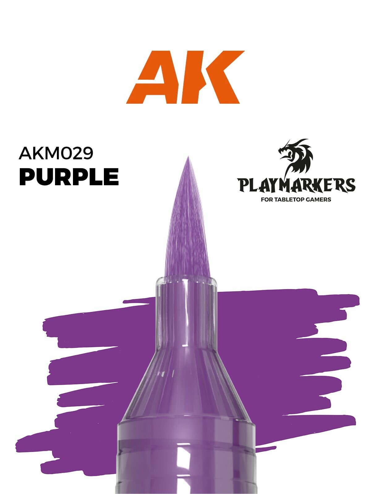 Акриловый маркер AKM029 Фиолетовый / PURPLE PLAYMARKER, AK Interactive