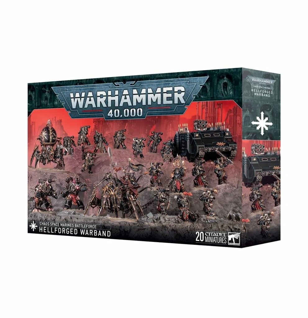 Набор миниатюр для настольной игры Warhammer 40000 - Chaos Space Marines Battleforce: Hellforged Warband