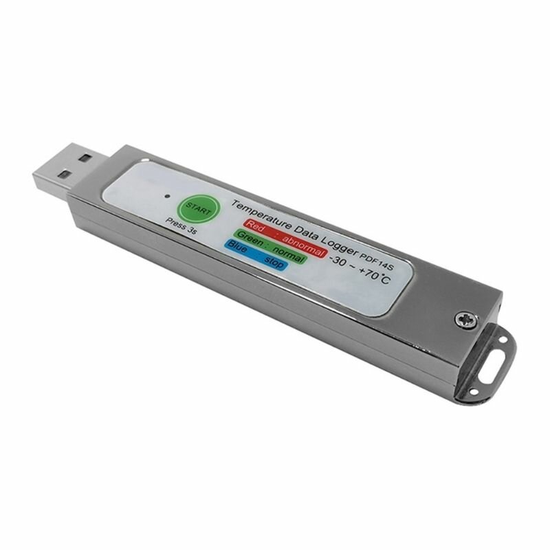 USB-регистратор температуры для транспортировки, логгер для холодной цепи, PDF14S (с аккумулятором) (1 шт)