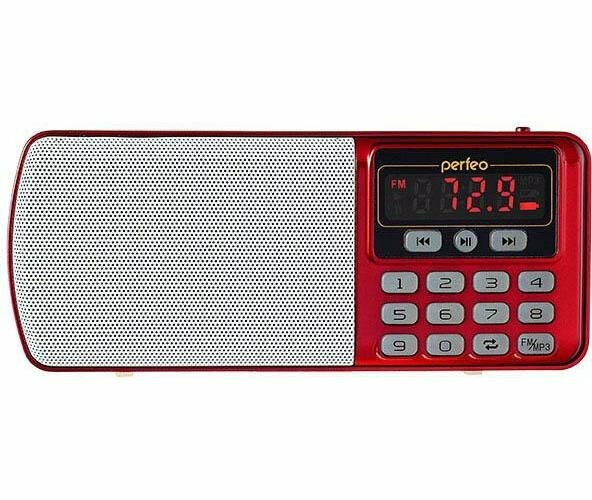 Радиоприемник Perfeo Егерь FM+ красный i120-RED