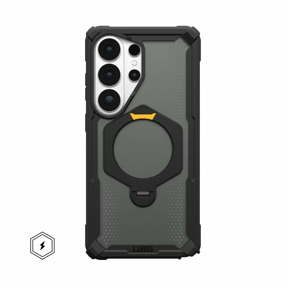 Чехол Uag Plasma XTE 360 для Samsung S26 Ultra совместим с MagSafe, цвет черный (Black/Pop Heritage Yellow)