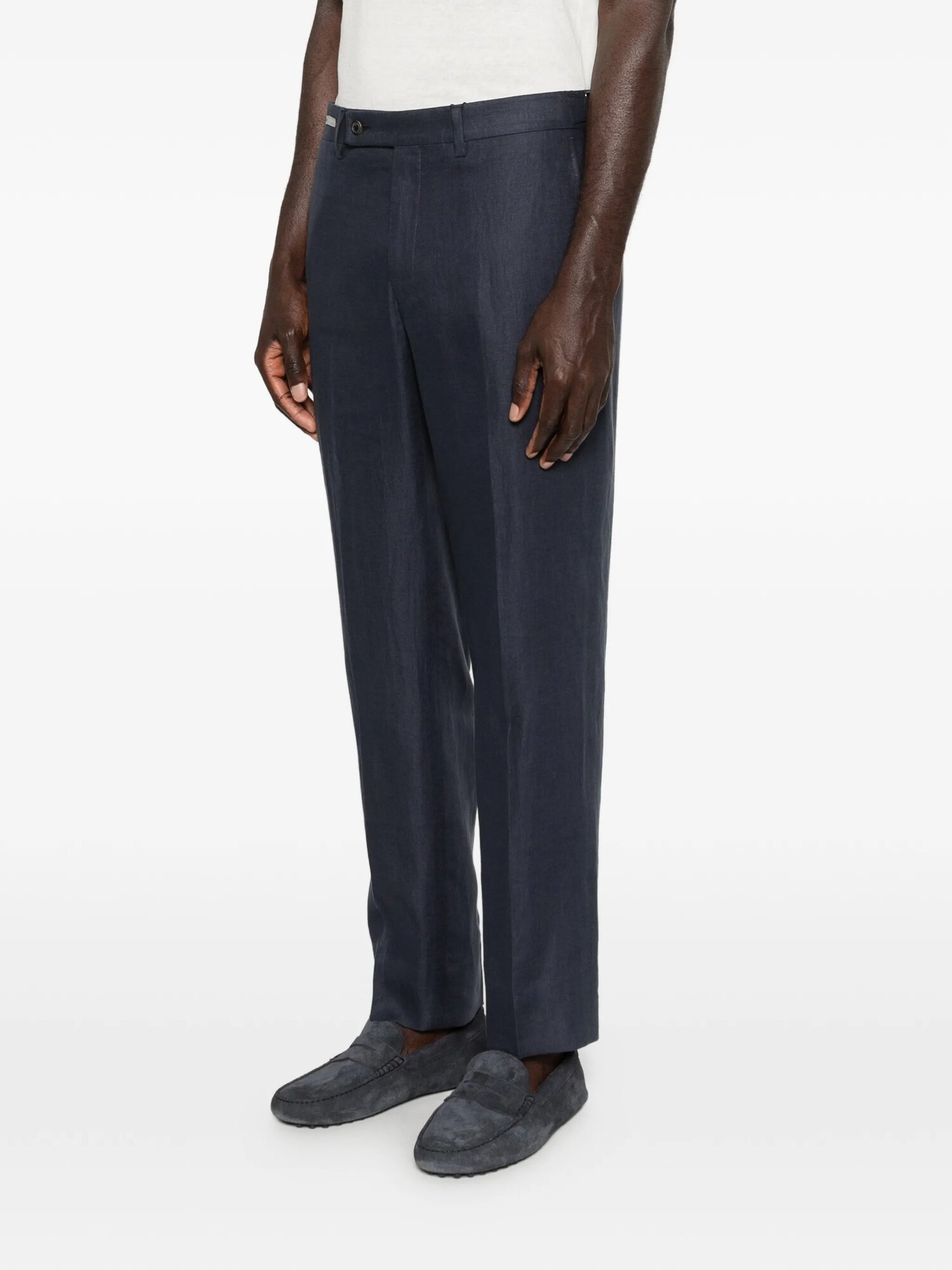 Брюки Corneliani Belt-loops trousers, размер 52, синий — фото 1