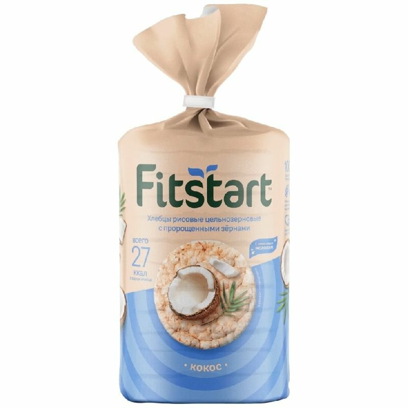 Хлебцы FITSTART рисовые Кокос 100г
