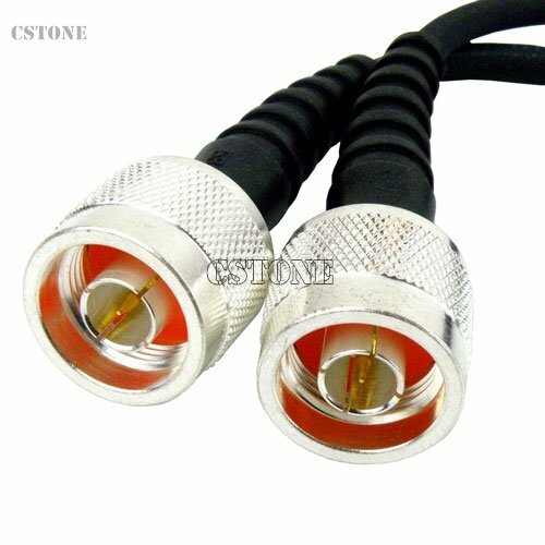 N штыревой (штекер) к N штыревой (штекер) кабель RG-58 коаксиальный до 1 GHz