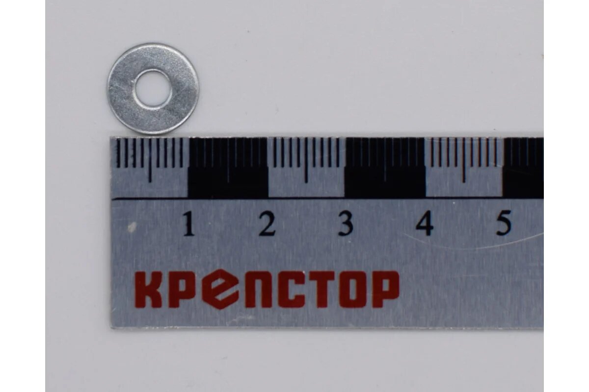 Шайба плоская увеличенная М4 цинк DIN 9021 Крепстор материал сталь покрытие цинк