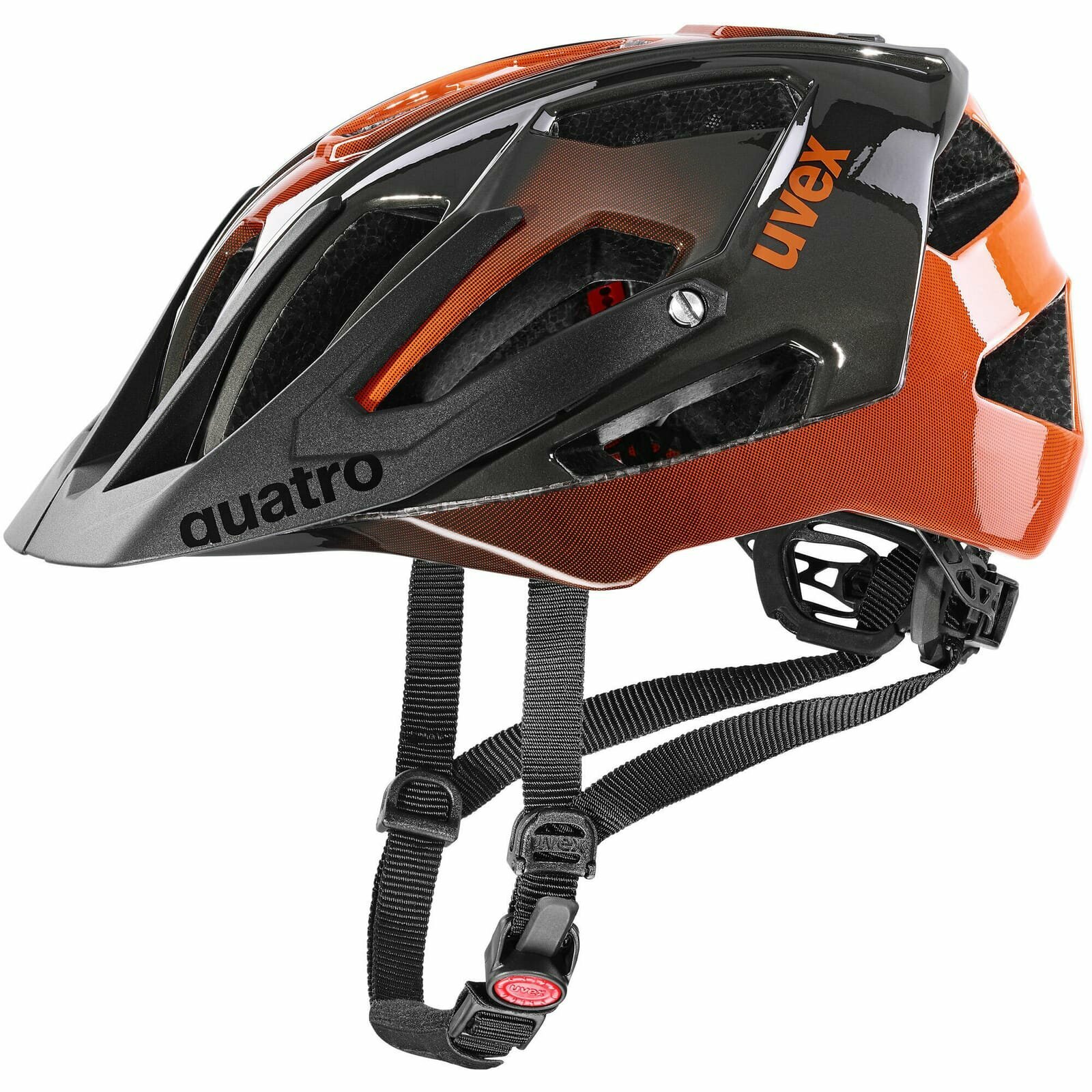 DECATHLON шлем защитный Uvex Quatro, оранжевый/красный, 52-57 см