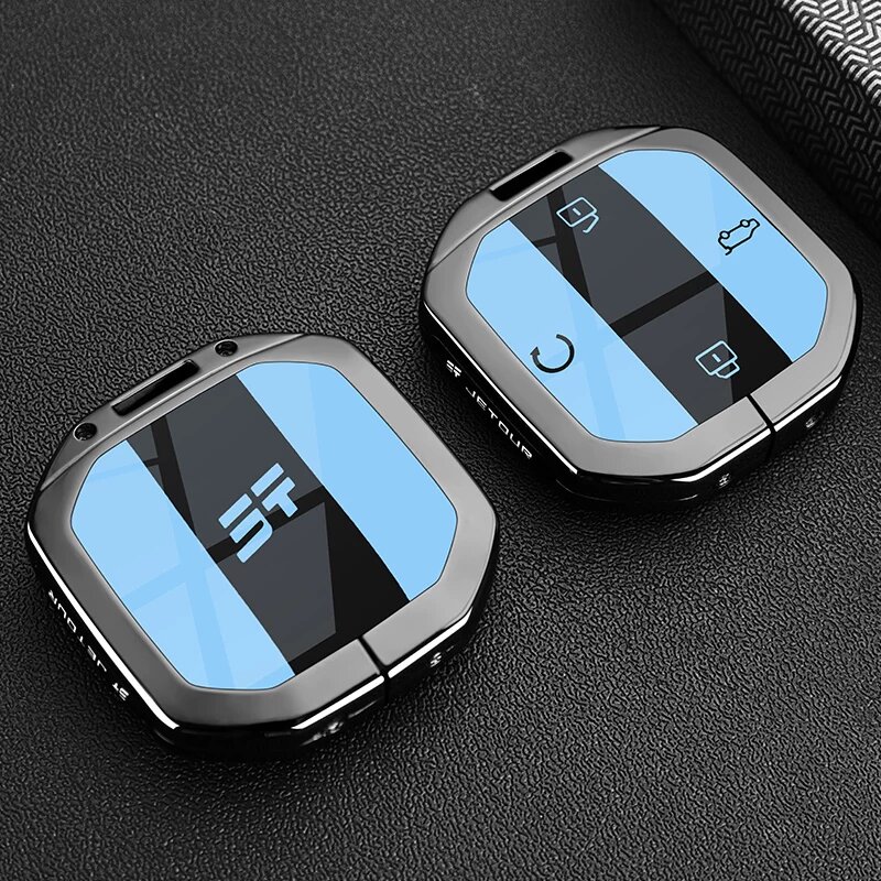 Ключевой браслет Jetour Traveler 2025 с одинарной оболочкой без застежки пистолетно-синий
