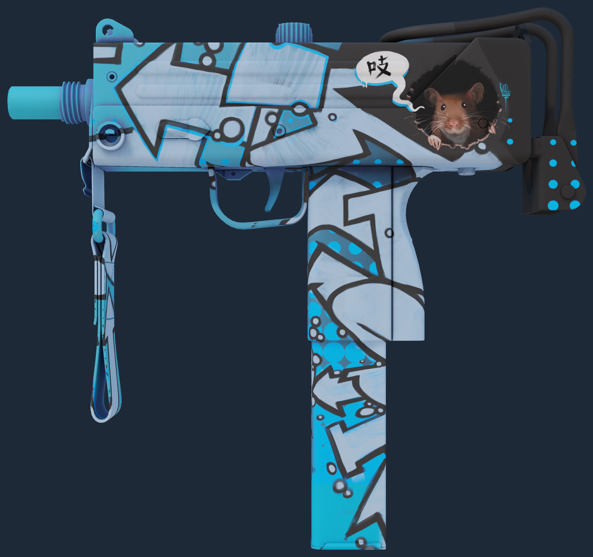 MAC-10 | Пискля (Немного поношенное) Скины CS2 с быстрой автовыдачей steam trade