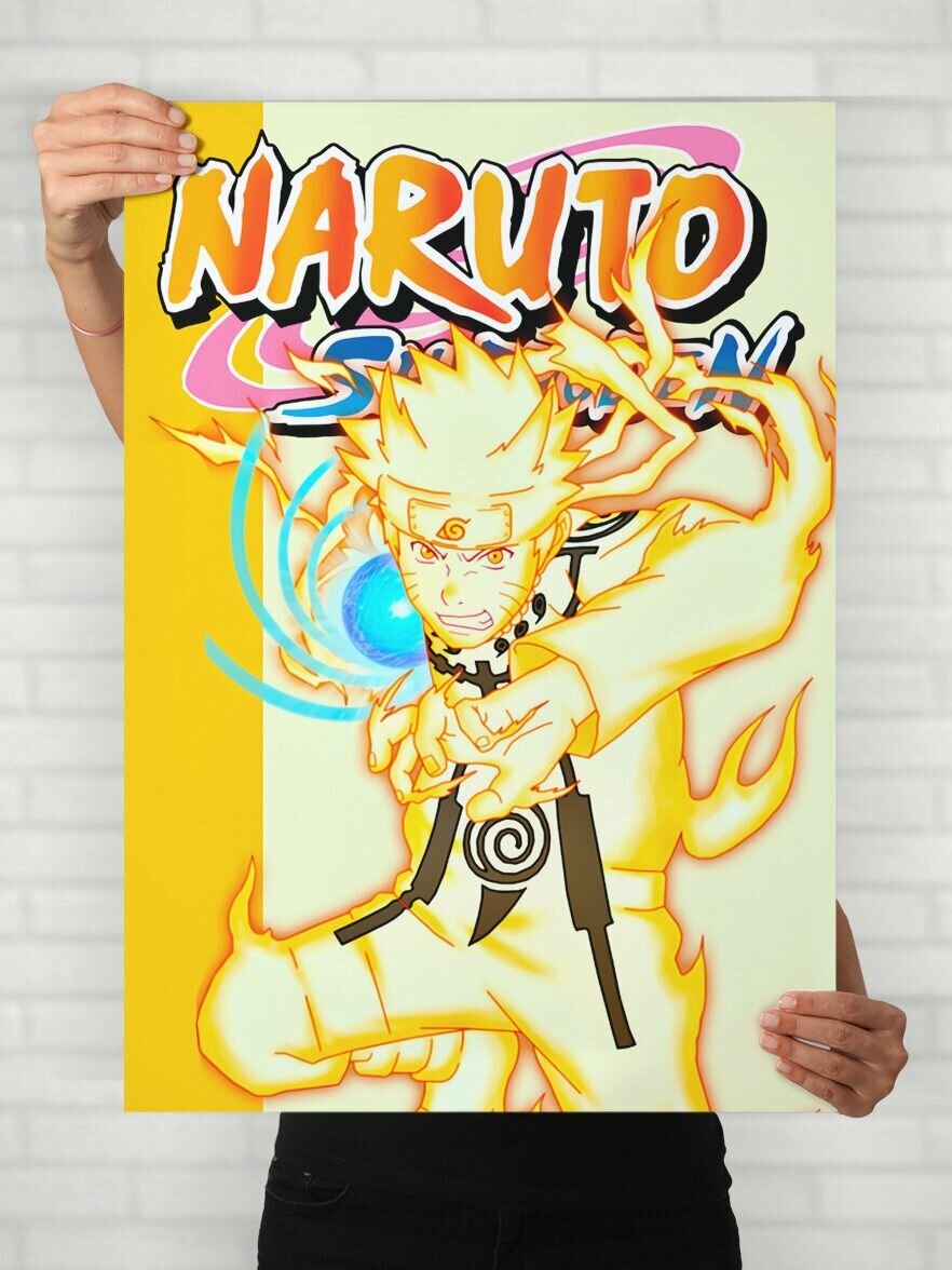 Плакат на стену для интерьера Наруто Ураганные Хроники (Naruto 48) - Постер по аниме и японской анимации формата A2 (42x61 см)