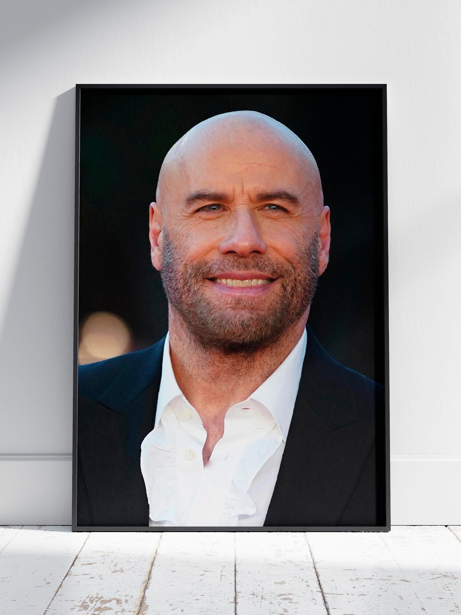 Плакат на стену для интерьера Джон Траволта (John Travolta 1) - Постер по актеру фильма, кино, сериала формата A4 (21x30 см)