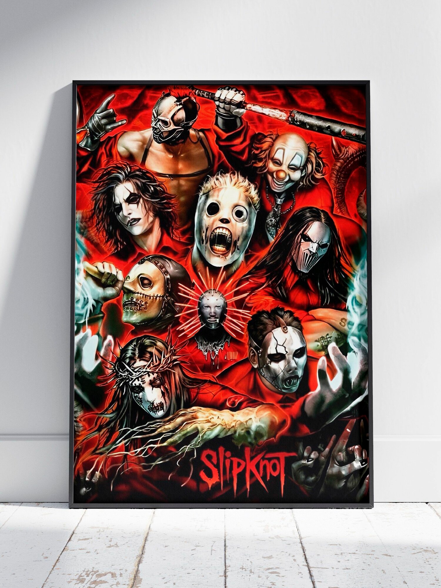 Плакат на стену для интерьера Слипкнот (Slipknot 6) - Постер по музыке и артисту формата A4 (21x30 см)