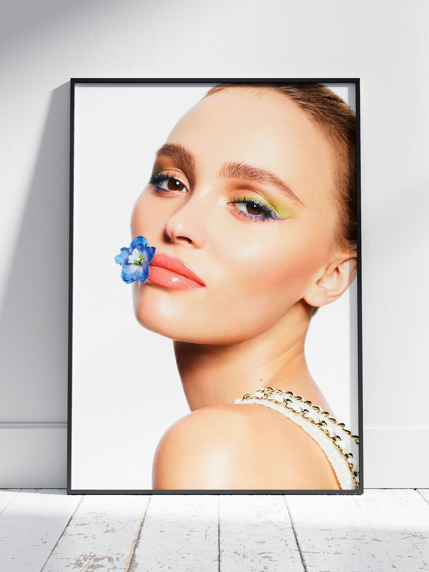Плакат на стену для интерьера Лили Роуз Депп (Lily Rose Depp 15) - Постер по модели, бренду и моде формата A4 (21x30 см)