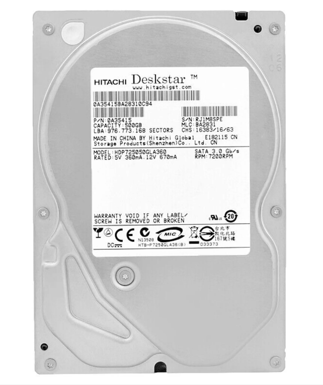Жесткий диск Hitachi HDP725050GLA360 500Gb SATAII 3,5" HDD