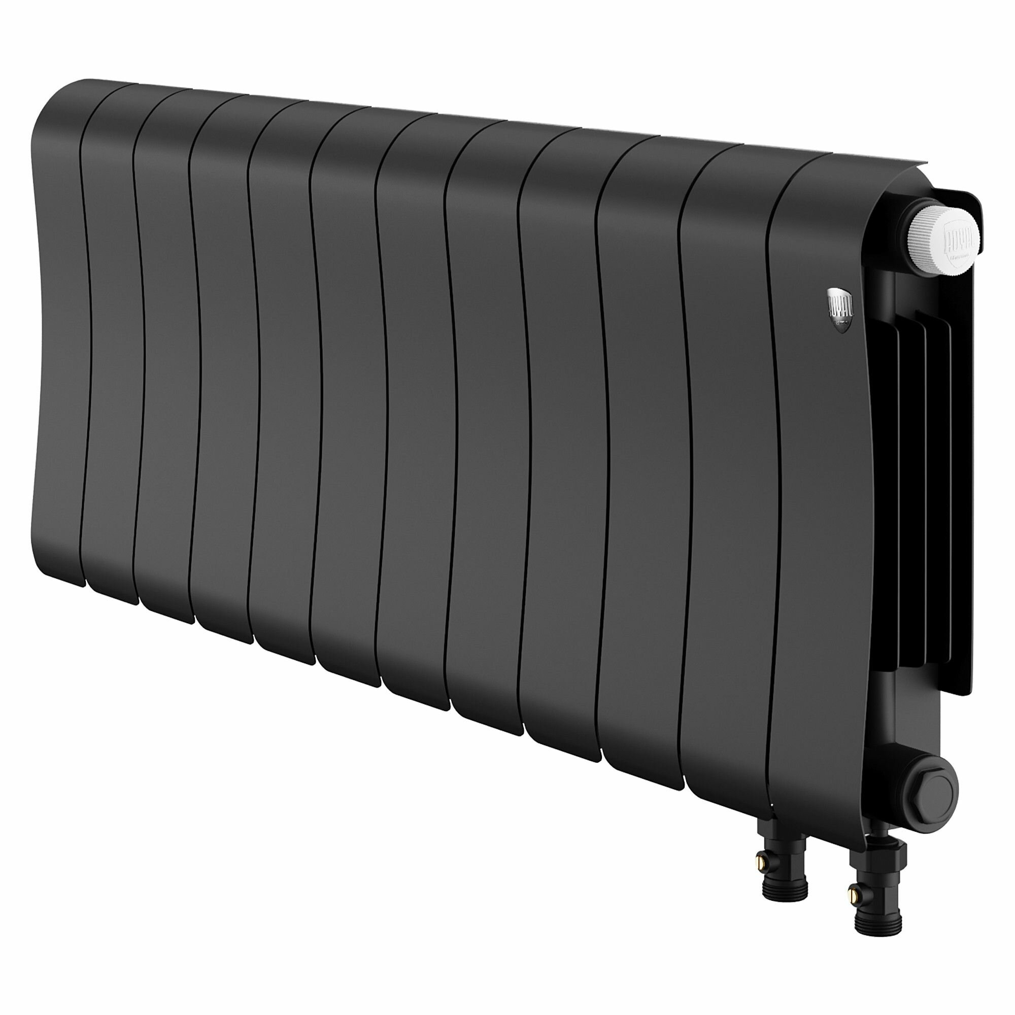 Royal Thermo Infinity 300 х 12 секций радиатор биметаллический нижнее правое подключение цвет Черный