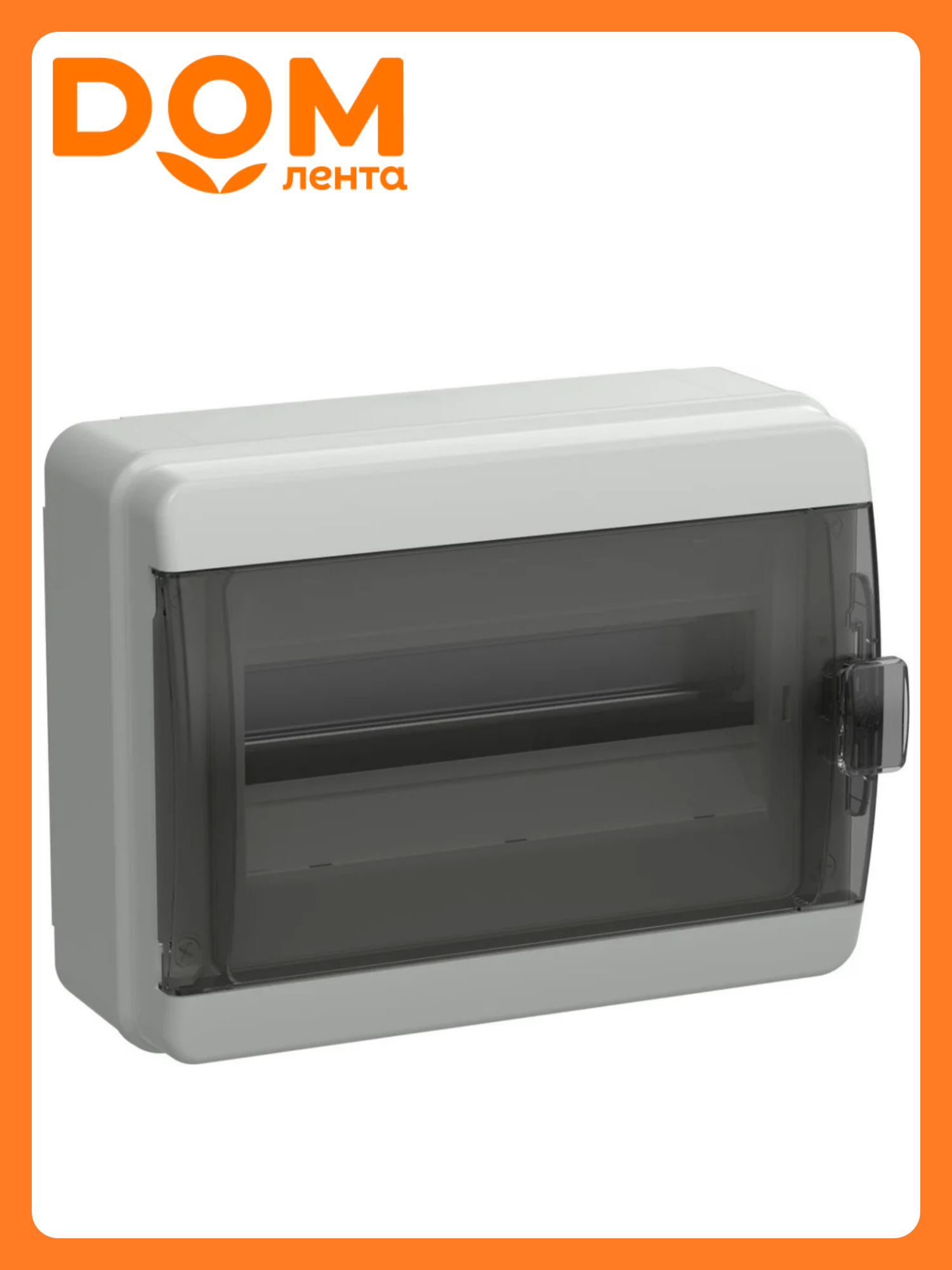Корпус пластиковый IEK TEKFOR КМПн-12 IP65 черная прозрачная дверь