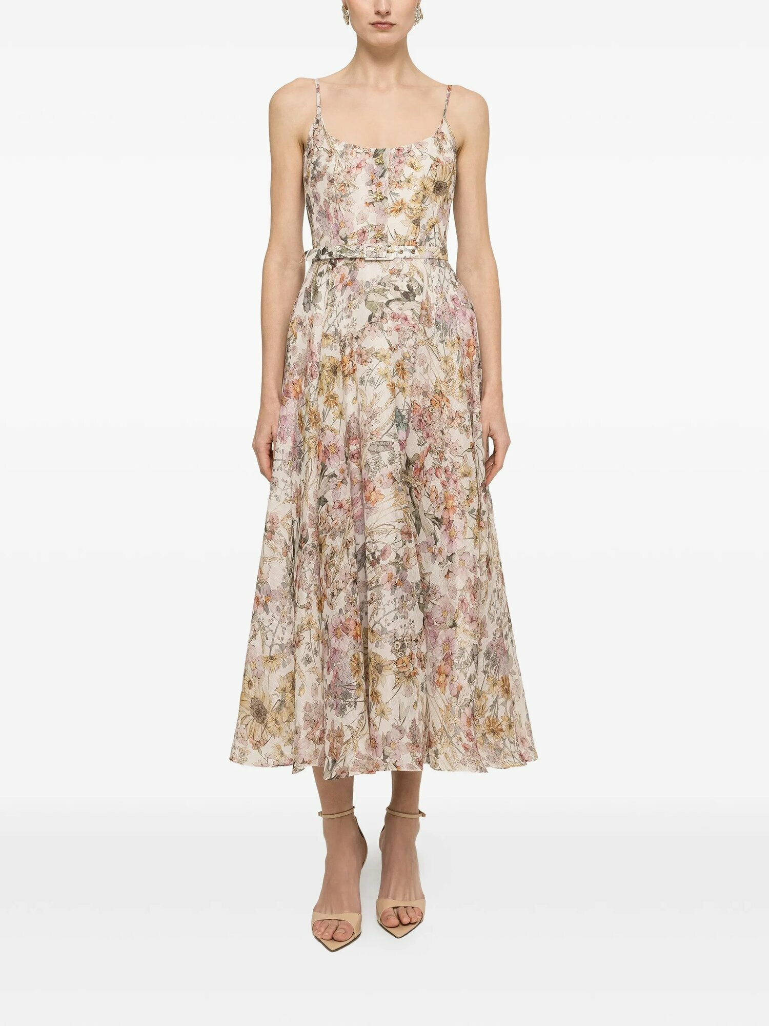 Платье Floral midi dress