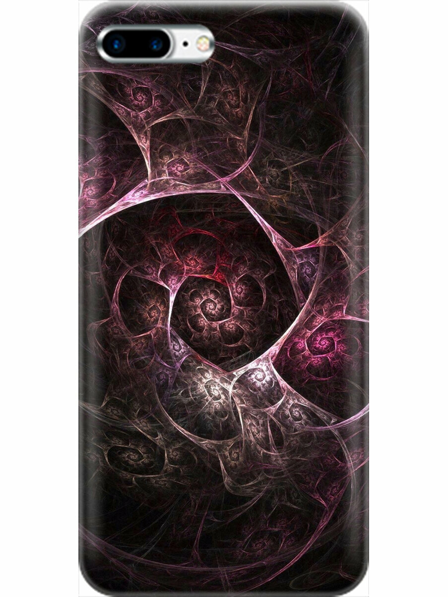 Силиконовый чехол на Apple iPhone 8 Plus / 7 Plus / Эпл Айфон 7 Плюс / 8 Плюс с рисунком "Темная абстракция"