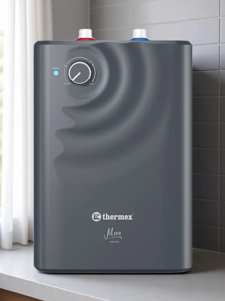 Электрический водонагреватель Thermex Mera 15 U, под мойку, нержавеющая сталь.