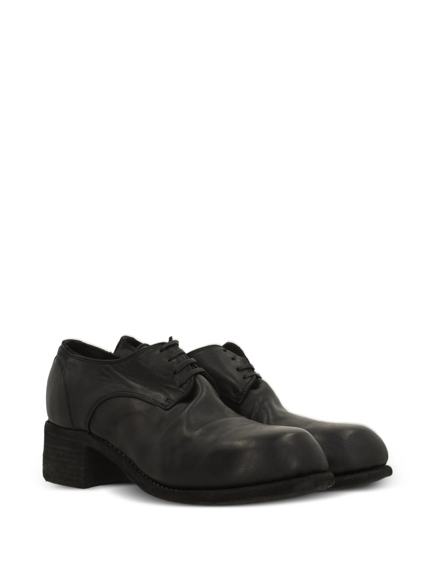 Туфли Piero Guidi Round-toe derby shoes, размер 37, black/black — фото 1