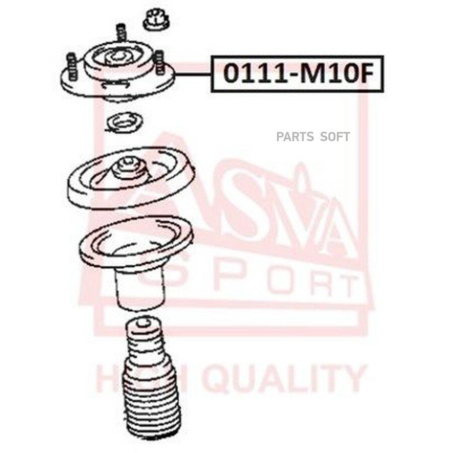 Подвеска от официального дистрибьютора, ASVA, артикул 0111M10F
