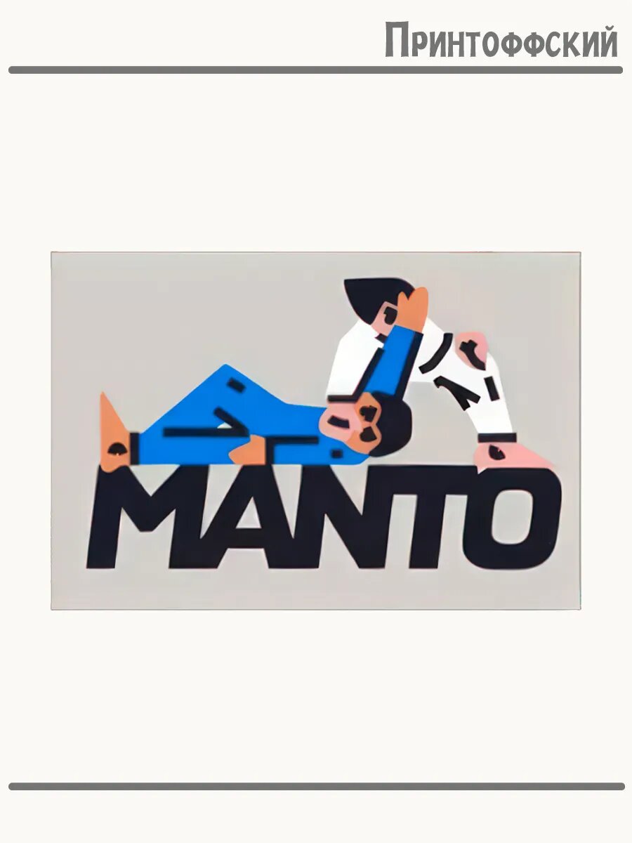 Термонаклейка для одежды и аксессуаров DTF-печать манто manto бренд