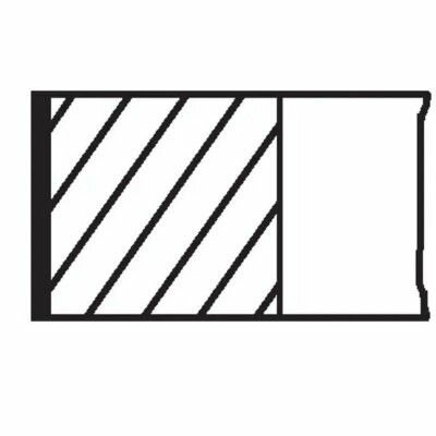 Кольца MAHLE 01223N0 Opel 1.6 Cng 01> Z16yng, dm.79.00 STD 1.5-1.5-2.5 на 1 поршень