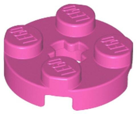Деталь Lego 4032 Plate, Round 2 x 2 with Axle Hole