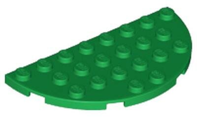 Деталь Lego 22888 Plate, Round Half 4 x 8