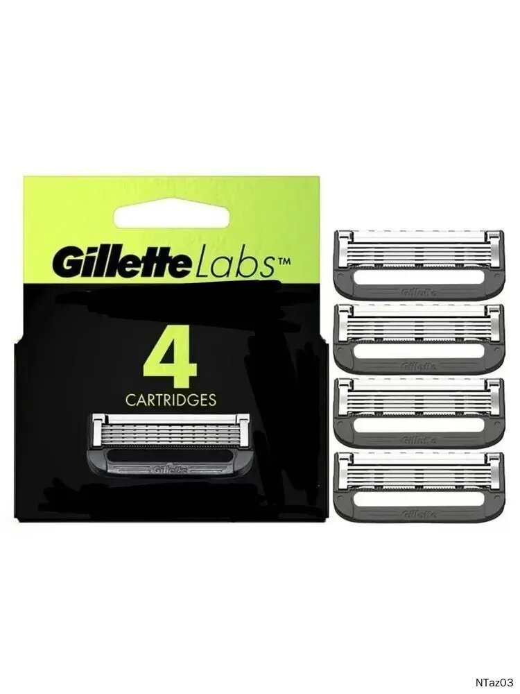 Лезвия для бритвы Gillette Labs серии Aurora